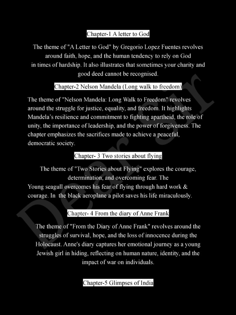 CLASS 10 THEME ALL CHAPTERS Revised | PDF