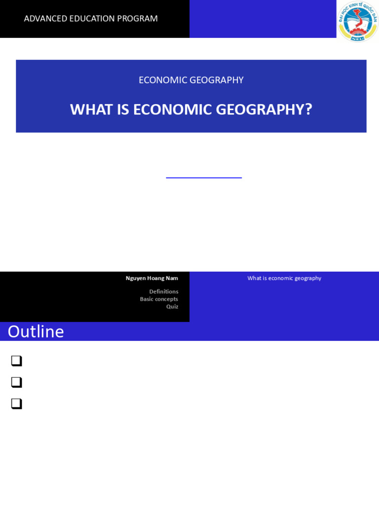 Understanding Economic Geography Basics | PDF | Geography | Space
