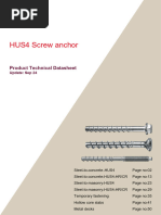 Technical Datasheet HUS4 Technical Information ASSET DOC 16702828 | PDF | Screw | Brick