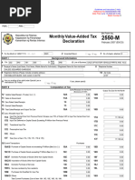 VAT Return Form for 2025 Q1 | PDF | Value Added Tax | Taxes
