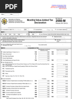 VAT Return Form for 2025 Q1 | PDF | Value Added Tax | Taxes
