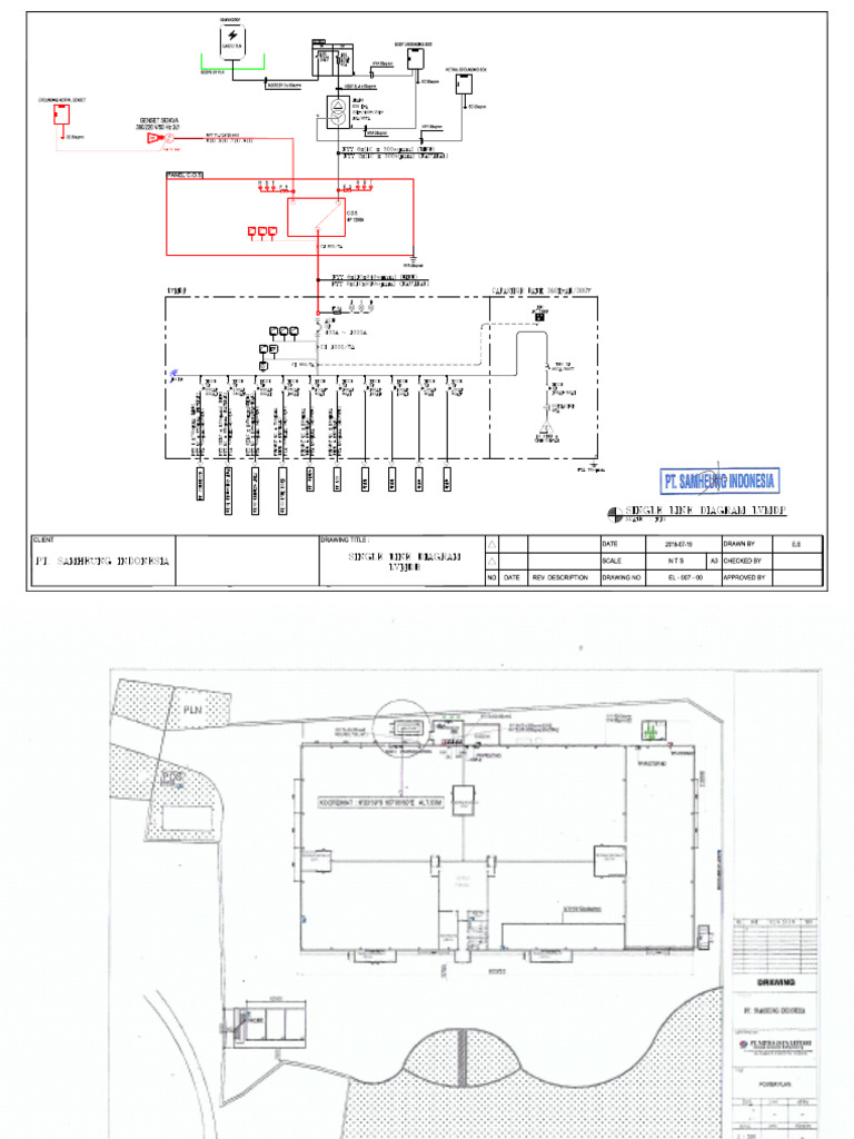 Contoh SLD - Layout Genset | PDF