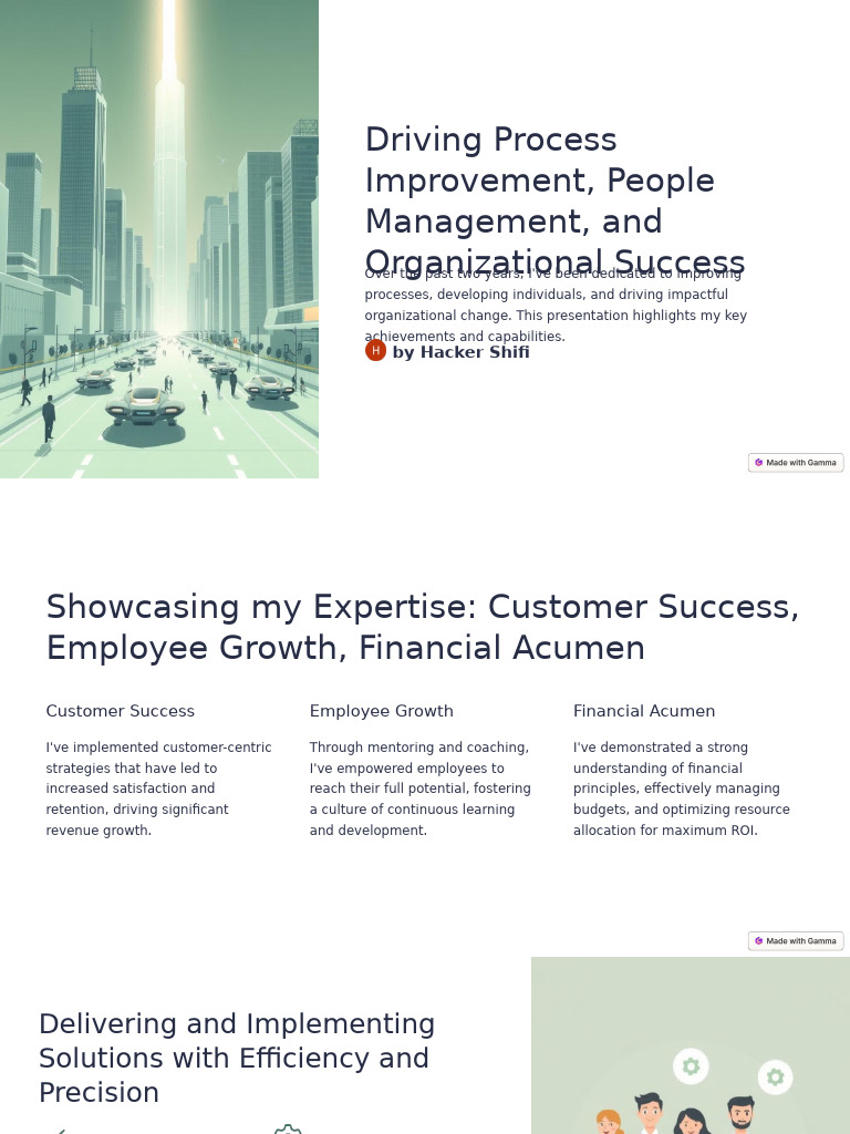 Driving Process Improvement People Management and Organizational ...