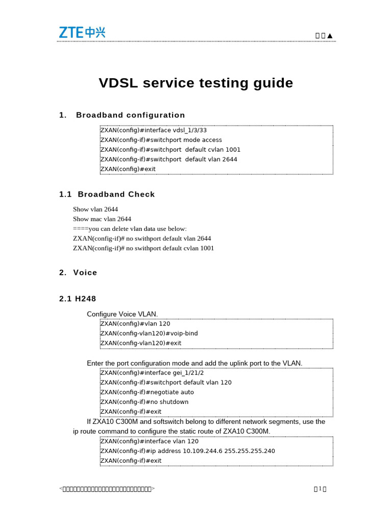 VDSL and VoIP Configuration Guide | PDF | Session Initiation Protocol | Voice Over Ip