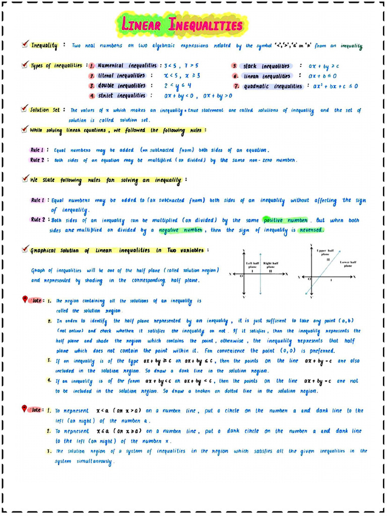 Linear Inequalities | PDF