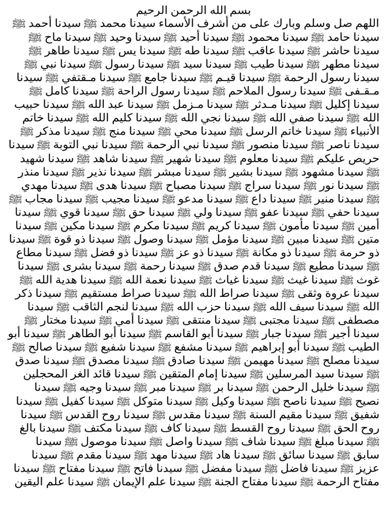 201 Noms Du Prophète | PDF