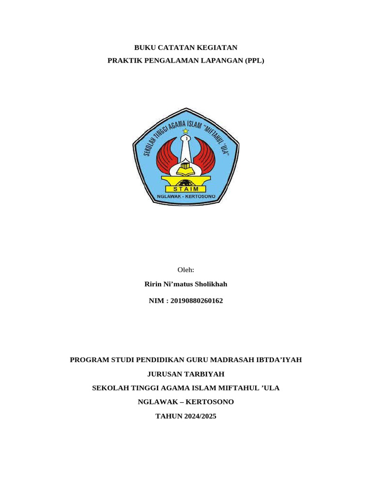 A Laporan Individu PPL Ririn Pgmi 3 | PDF