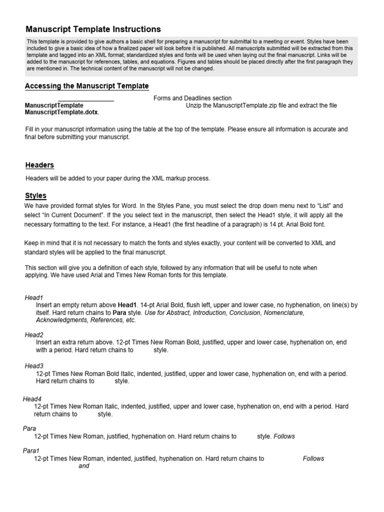 iptc_manuscript_template_instructions-1 | PDF | Arial | Times New Roman