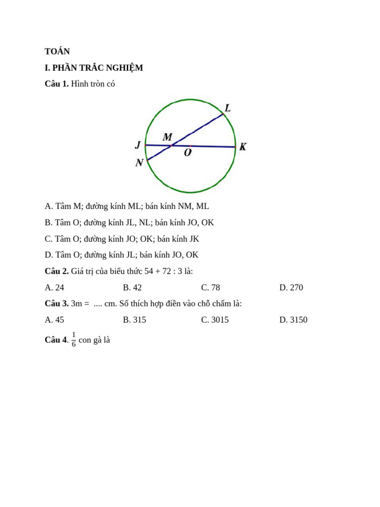 Đề 3 cki 1 | PDF