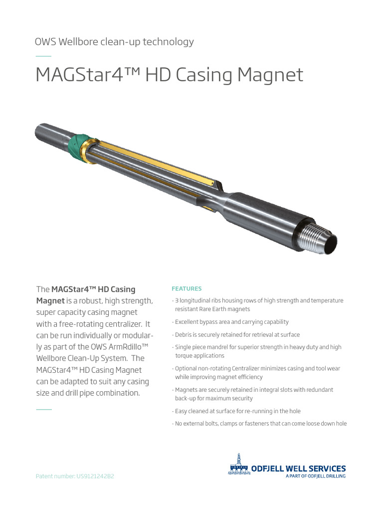 MAGStar4 HD Casing Magnet | PDF | Magnet | Manufactured Goods
