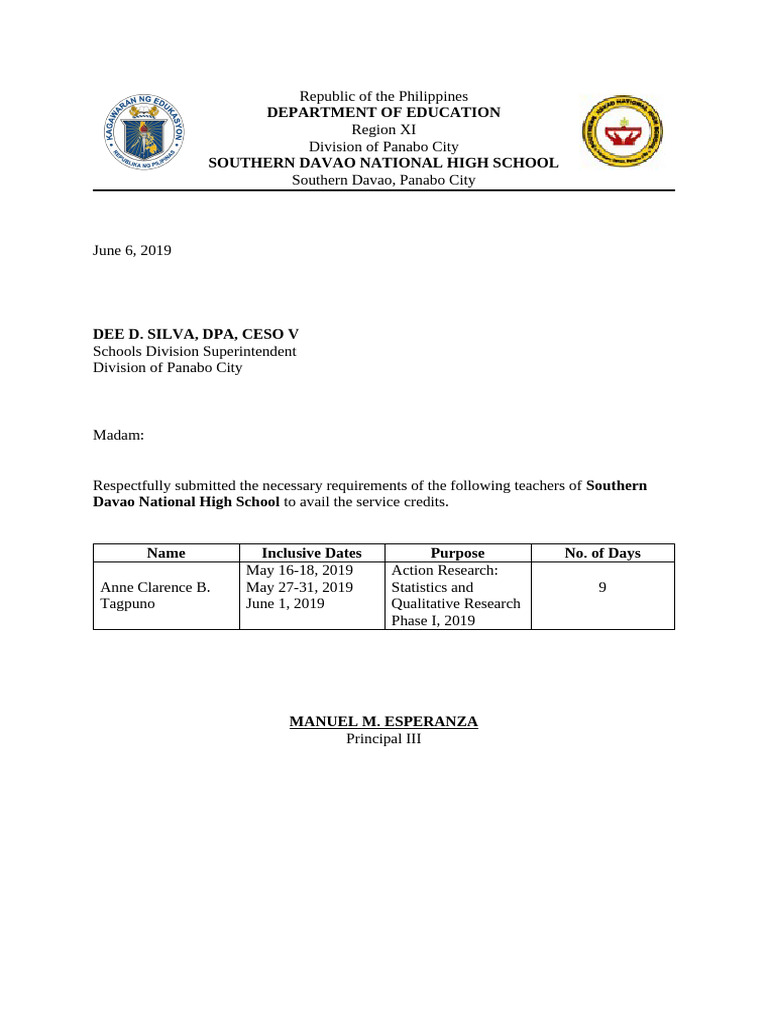 Service Credits Request for Teachers | PDF