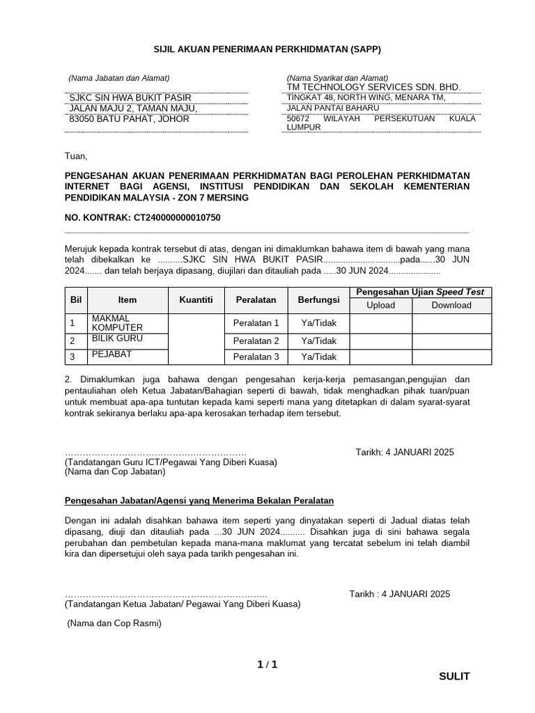 SJKC Sin Hwa Bukit Pasir | PDF