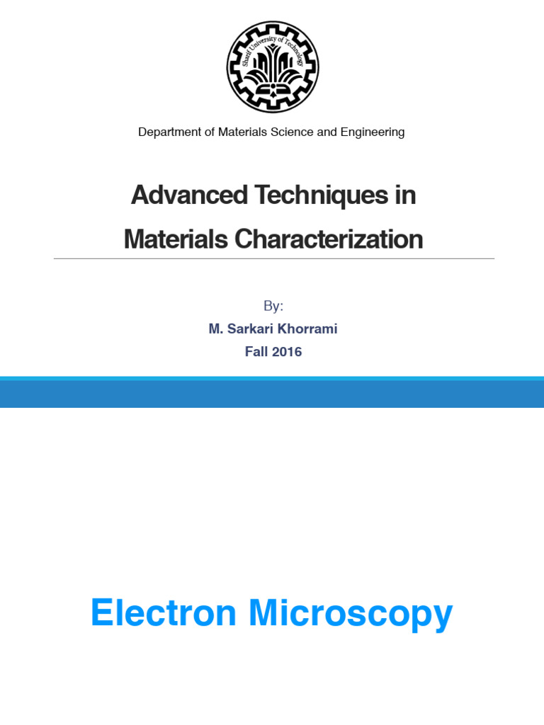 Electron Microscopy Part 2 | PDF | Electron | Scattering