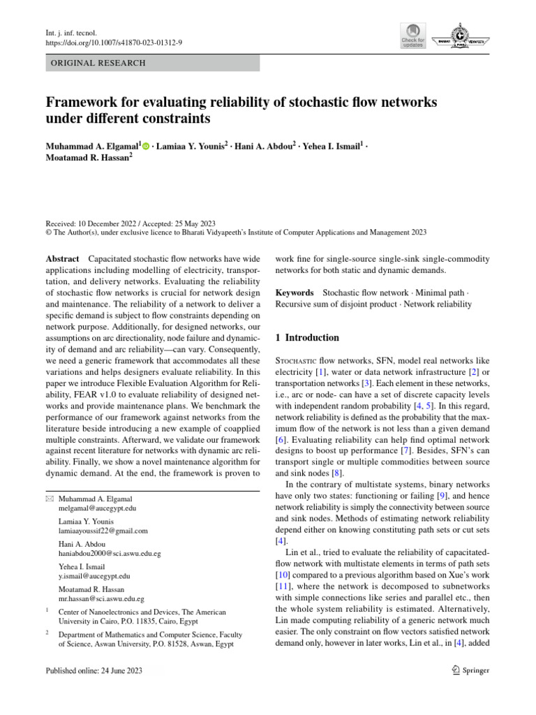 Framework For Evaluating Reliability | PDF | Reliability Engineering | Mathematics