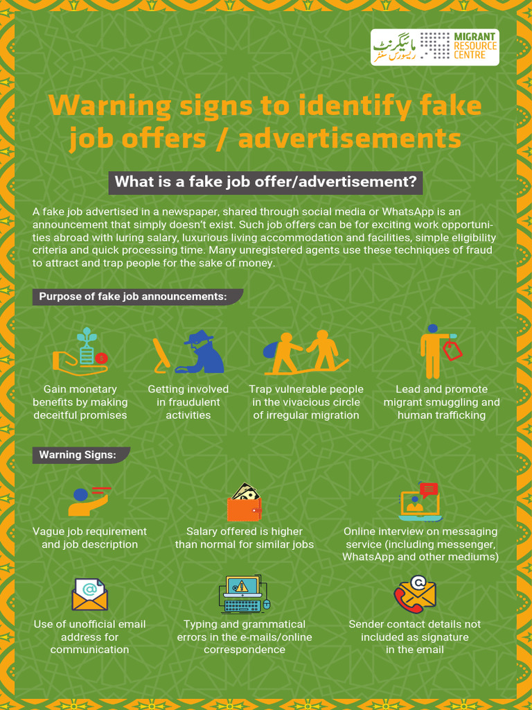 Identifying Fake Job Offers Abroad | PDF