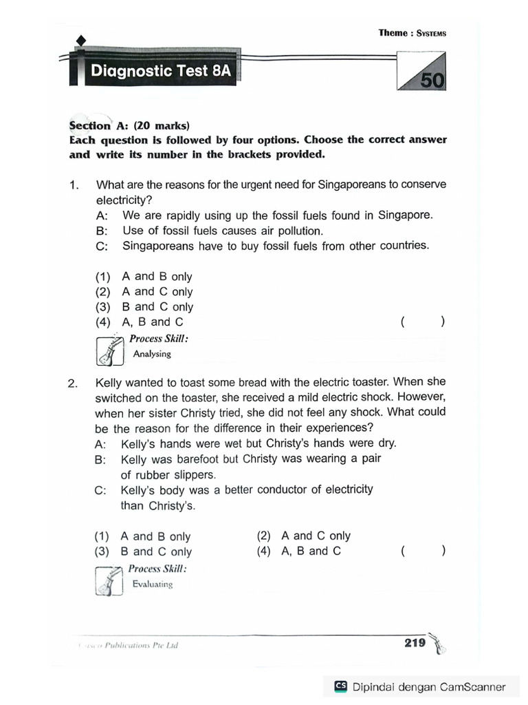 Diagnostic Test 8a | PDF