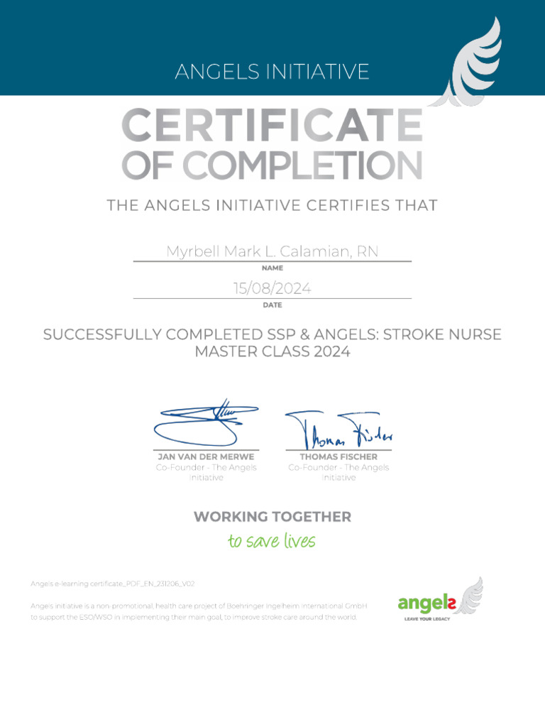 Angels Certificate | PDF