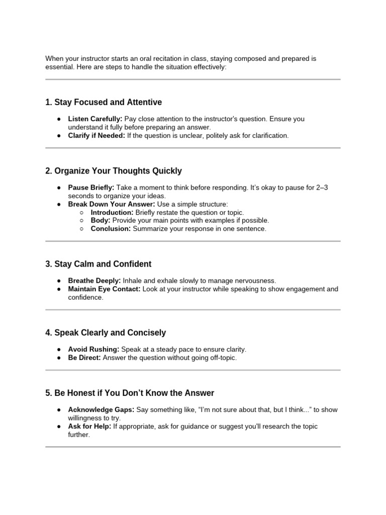 Mastering Oral Recitation Techniques | PDF | Renewable Energy ...