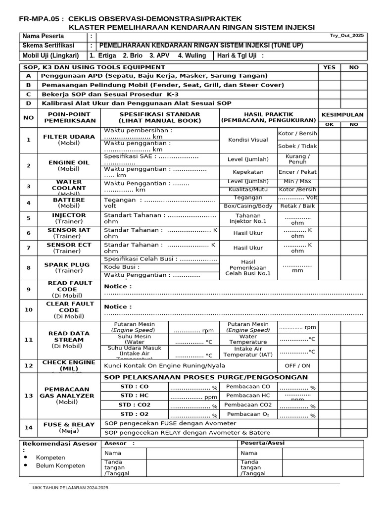 CLO KLASTER ETU INJEKSI - 2025 + Relay - Fuse | PDF