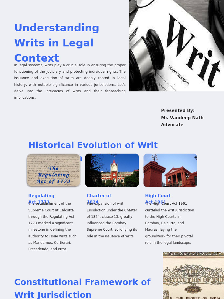 Understanding-Writs-in-Legal-Context | PDF | Writ | Certiorari