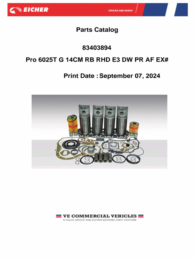 Eicher Manual Parts | PDF