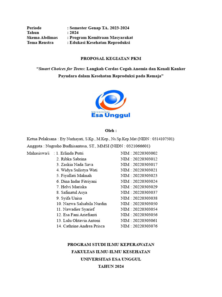 Proposal Promosi Kesehatan | PDF
