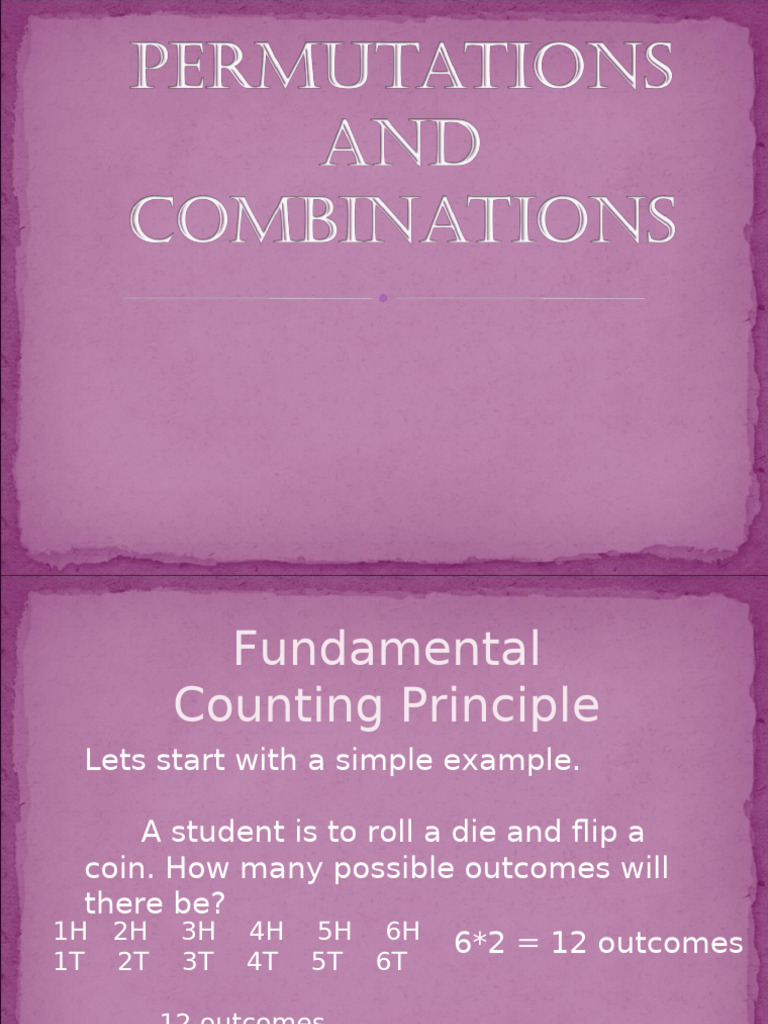 Permutation and Combination | PDF | Permutation | Combinatorics