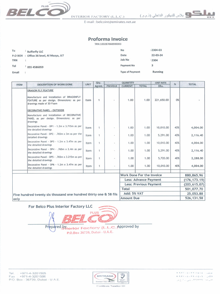 PP-1740 PROFORMA | PDF