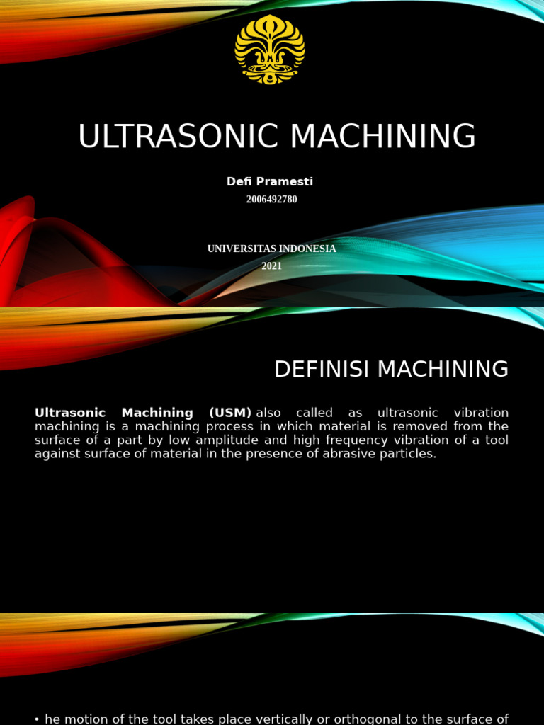 Ultrasonic Machining | PDF | Secondary Sector Of The Economy | Metals
