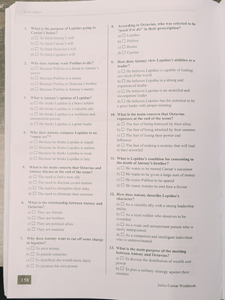 Julius Caesar Act 4 | PDF