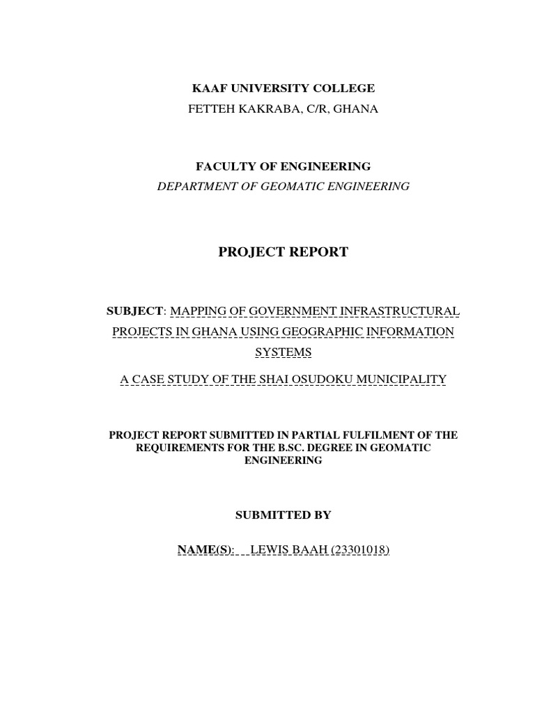 Mapping of Government Infrastructural PR | PDF | Geographic Information ...