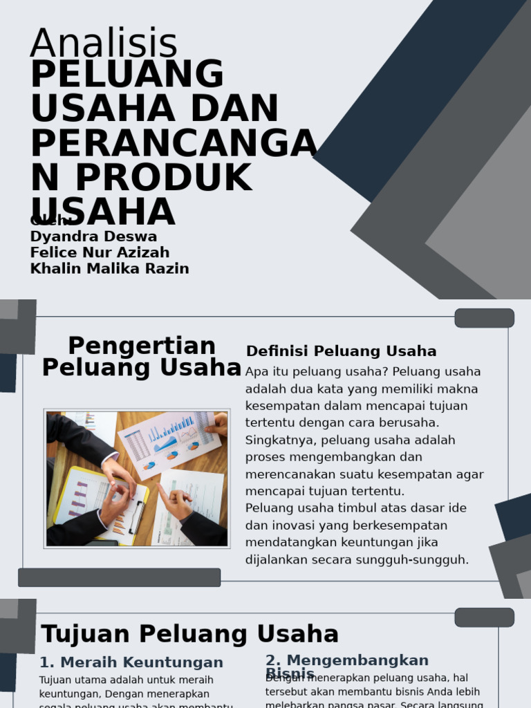Presentasi Analisis Peluang Usaha Dan Perancangan Produk Usaha Kel2 ...