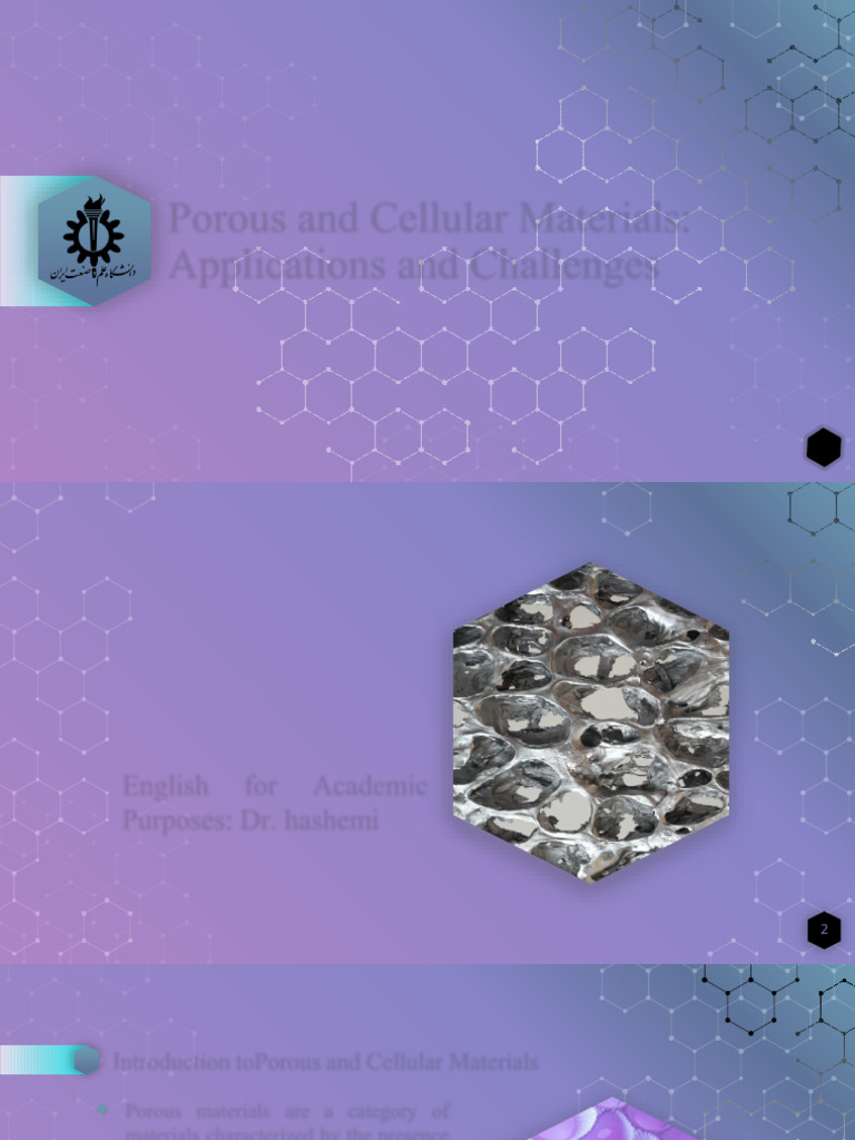 Porous and Cellular Materials Overview | PDF | Porosity | Porous Medium