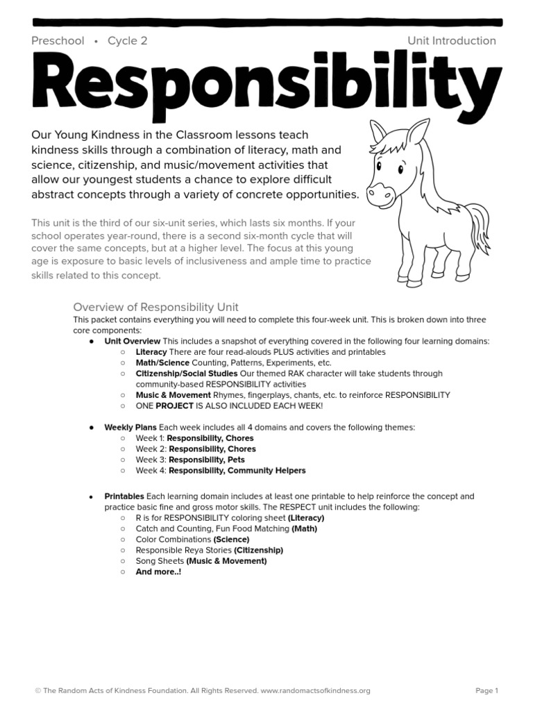 Pre_K_Responsibility_Cycle_2 | PDF