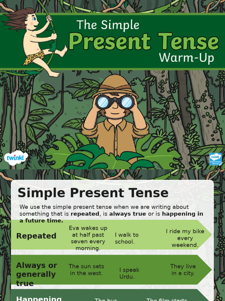 T L 9481 Simple Present Tense Warm Up Powerpoint - Ver - 4 | PDF | Verb | Linguistic Typology