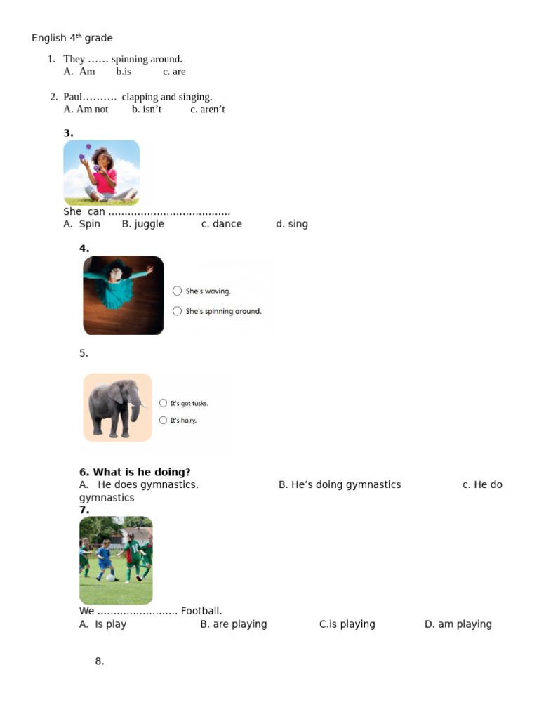 4th Grade English | PDF