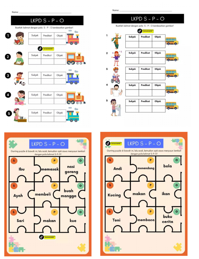 LKPD Bahasa Indonesia SPO | PDF