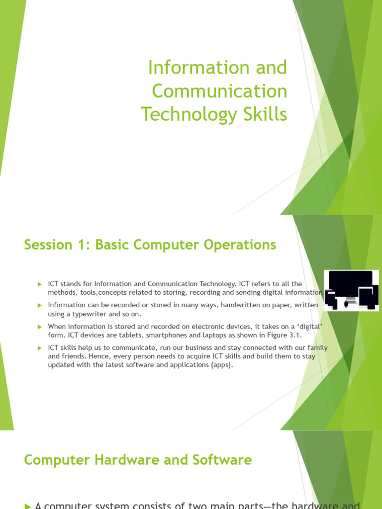 Ict Skills | PDF | Computer File | Operating System