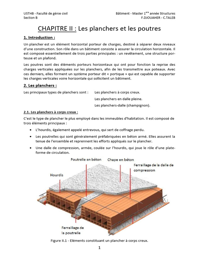 Planchers et poutres en béton armé | PDF | Ingénierie mécanique | Matériaux de construction