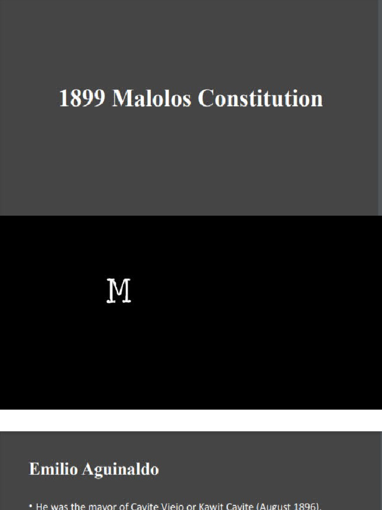 1899 Malolos Constitution | PDF