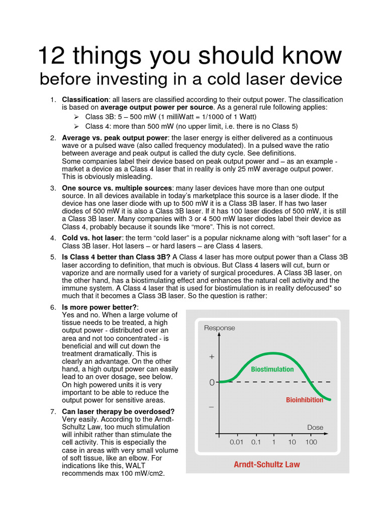 Understanding Laser Power Classifications | PDF | Laser | Power (Physics)