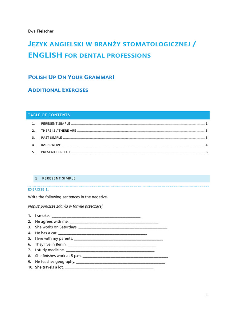 Polish Grammar Exercises for Practice | PDF | Workweek And Weekend ...