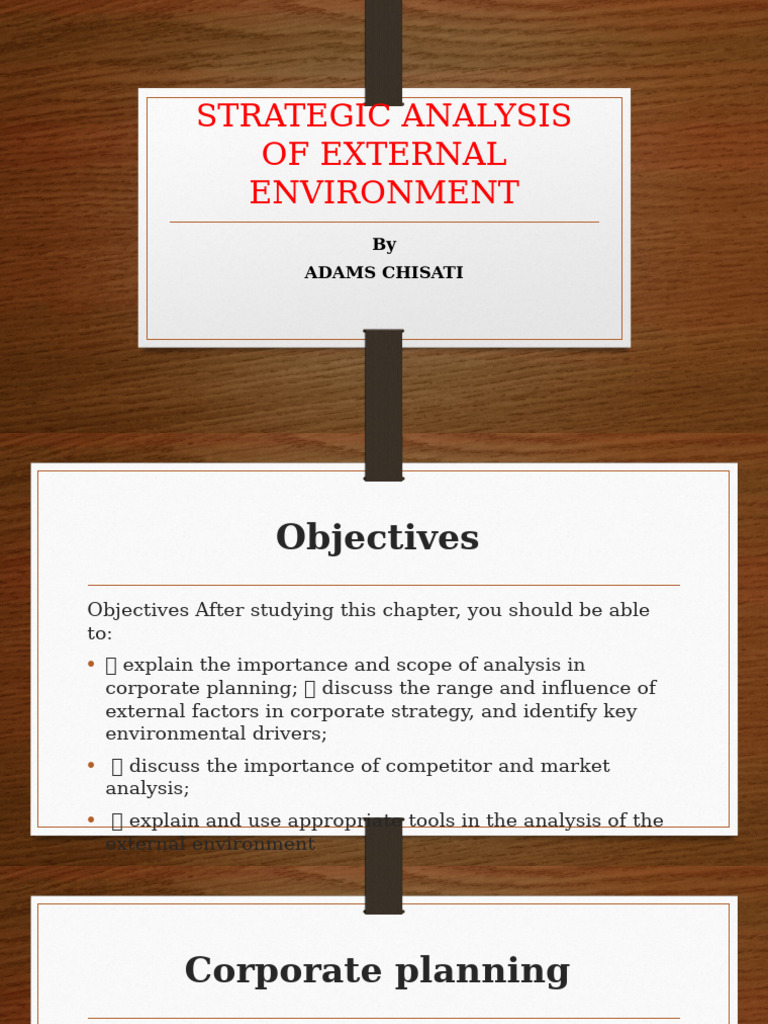 External Environment Strategic Analysis | PDF | Strategic Management ...