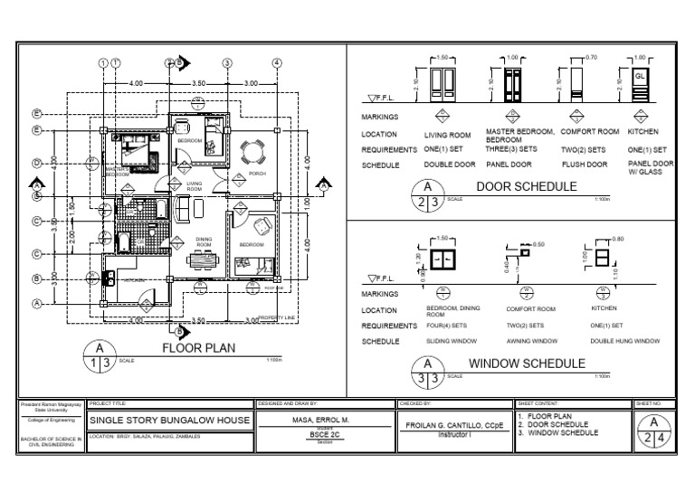 MASA-FLOOR-PLAN | PDF | Window | Door
