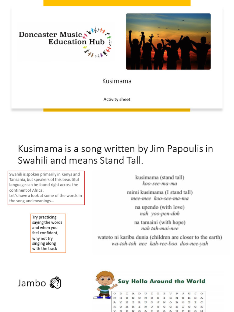 Exploring Kusimama and African Instruments | PDF | Drum