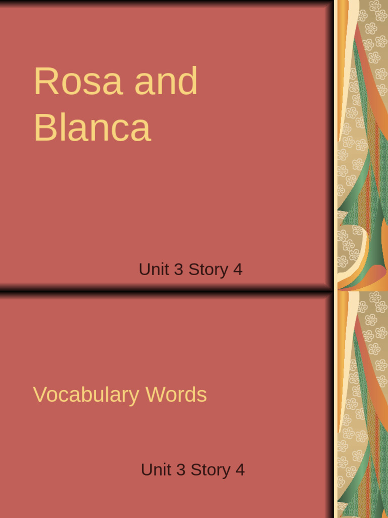 Rosa and Blanca | PDF