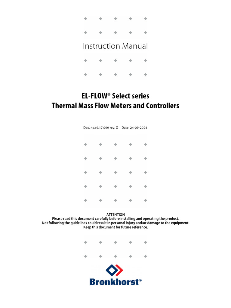 917099-Manual-EL-FLOW-Select | PDF | Pipe (Fluid Conveyance) | Calibration