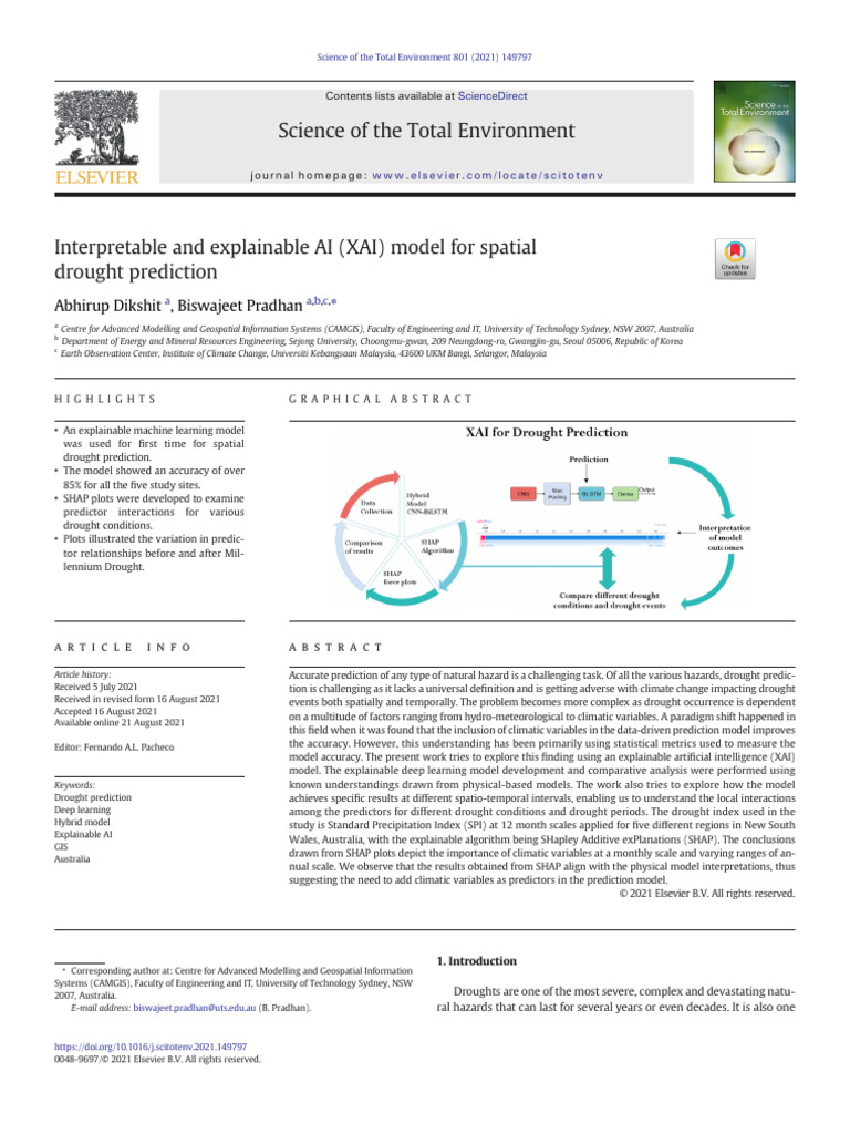 Interpretable and Explainable AI (XAI) Model For Spatial | PDF | Dependent And Independent ...
