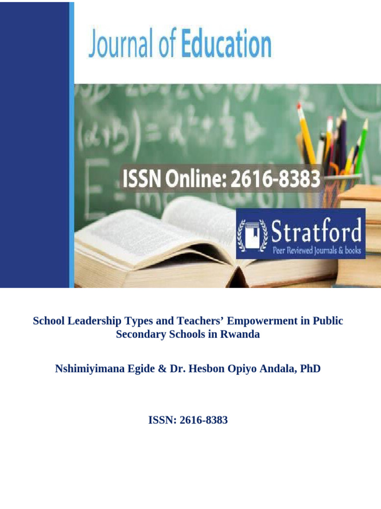 Jeditor3, Journal Editor, Published Article - Nshimiyimana Egide - 16th ...