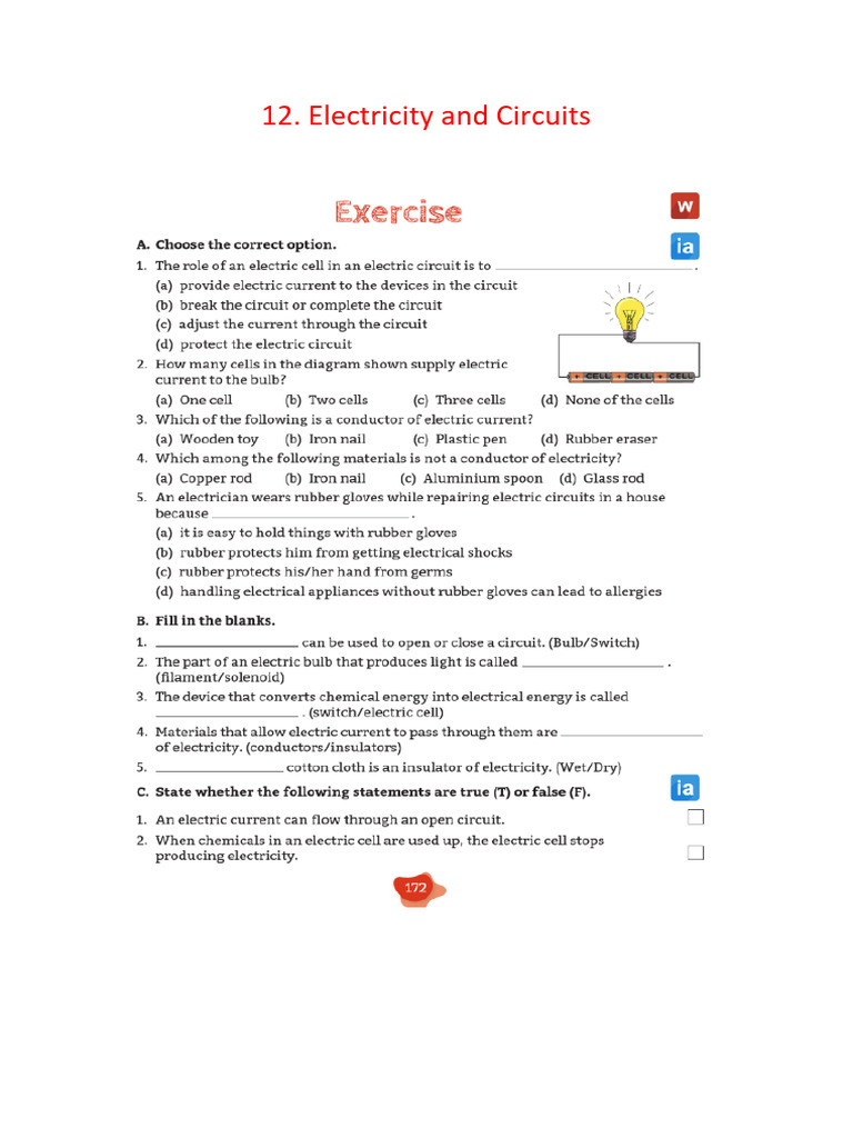 Electricity and Circuits Overview | PDF | Insulator (Electricity ...